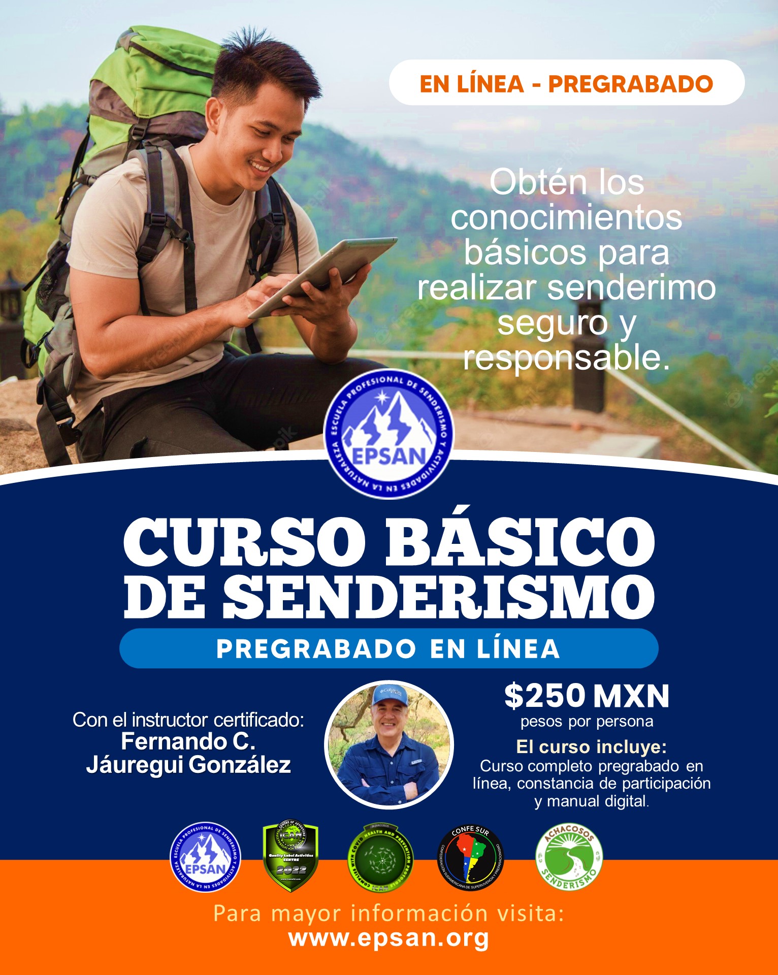 Curso Básico de Senderismo En Línea | EPSAN | Achacosos Senderismo